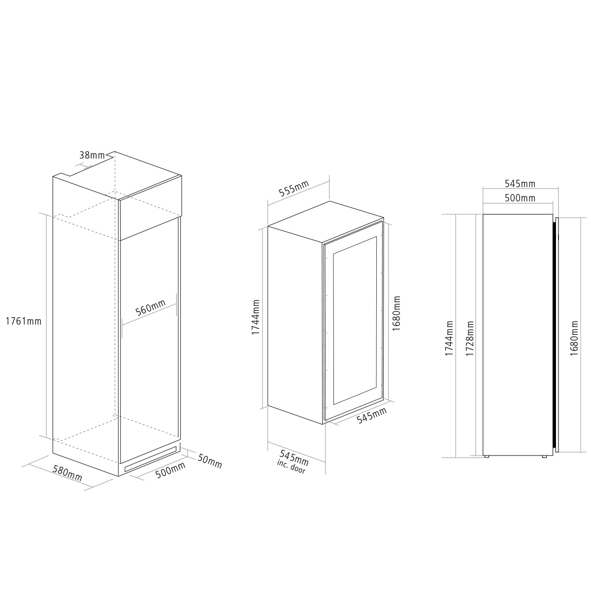Caple Wi6161 Fully Integrated Undercounter Wine Cooler - Prompt and Precise